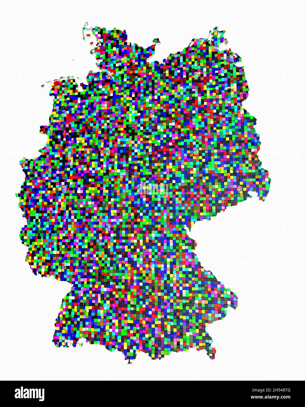 Germany population map hi-res stock photography and images - Alamy