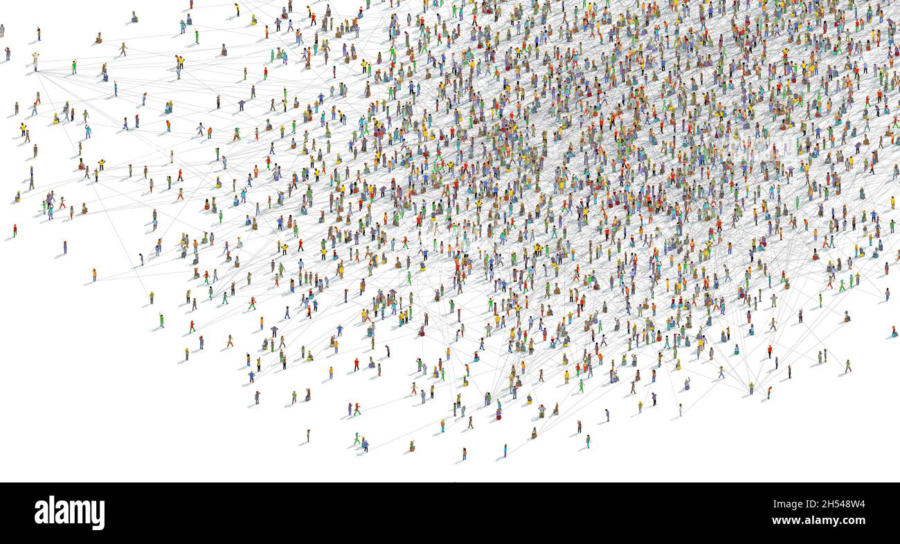 Social connections, illustration Stock Photo - Alamy