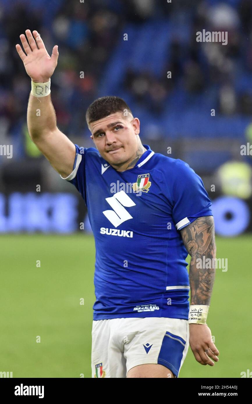 Marco RICCIONI (ITA) during the Test Match Rugby Italy vs All Blacks ...