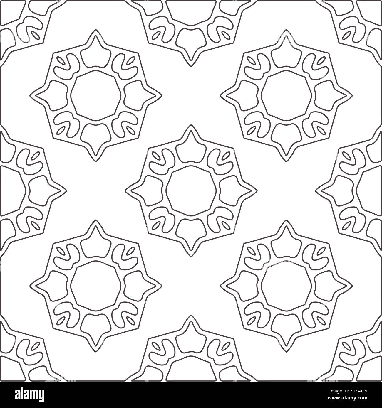 Vector pattern with symmetrical elements . Repeating geometric tiles ...