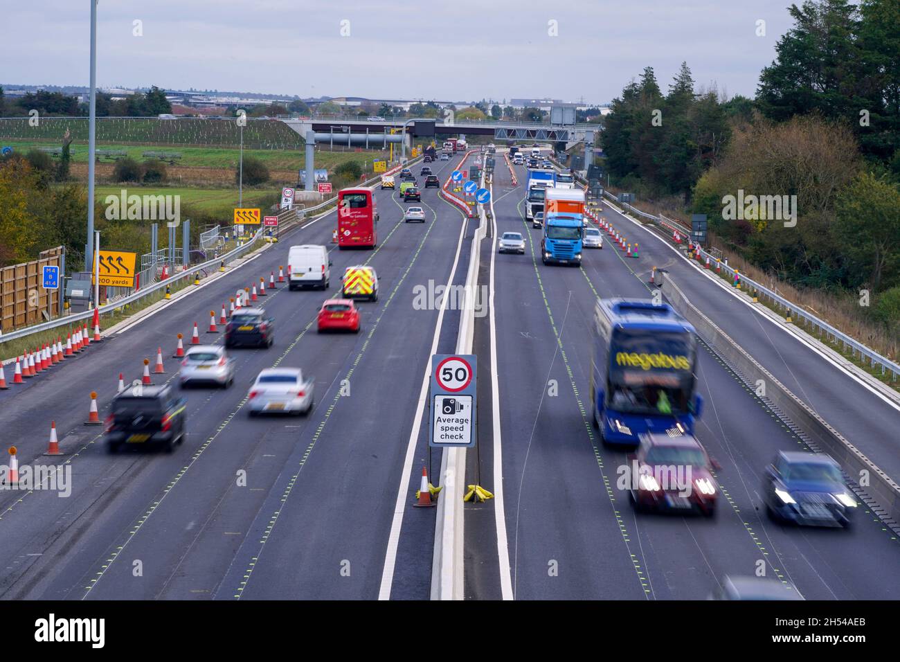 Work continues on the M4 motorway near Dorney Reach, which is becoming ...