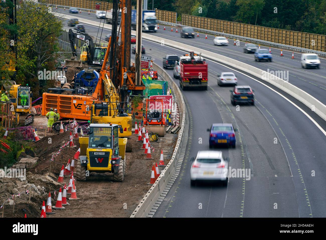 M4 smart motorway hi-res stock photography and images - Alamy