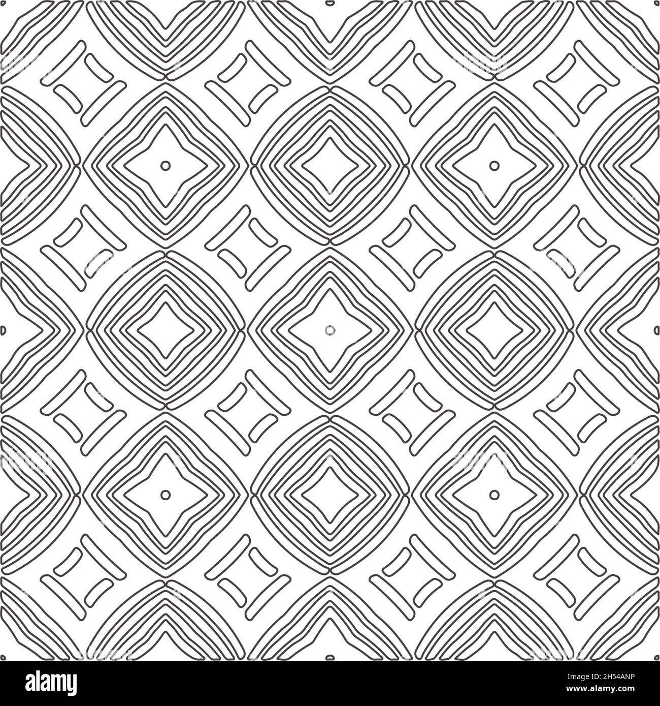 Vector pattern with symmetrical elements . Repeating geometric tiles ...