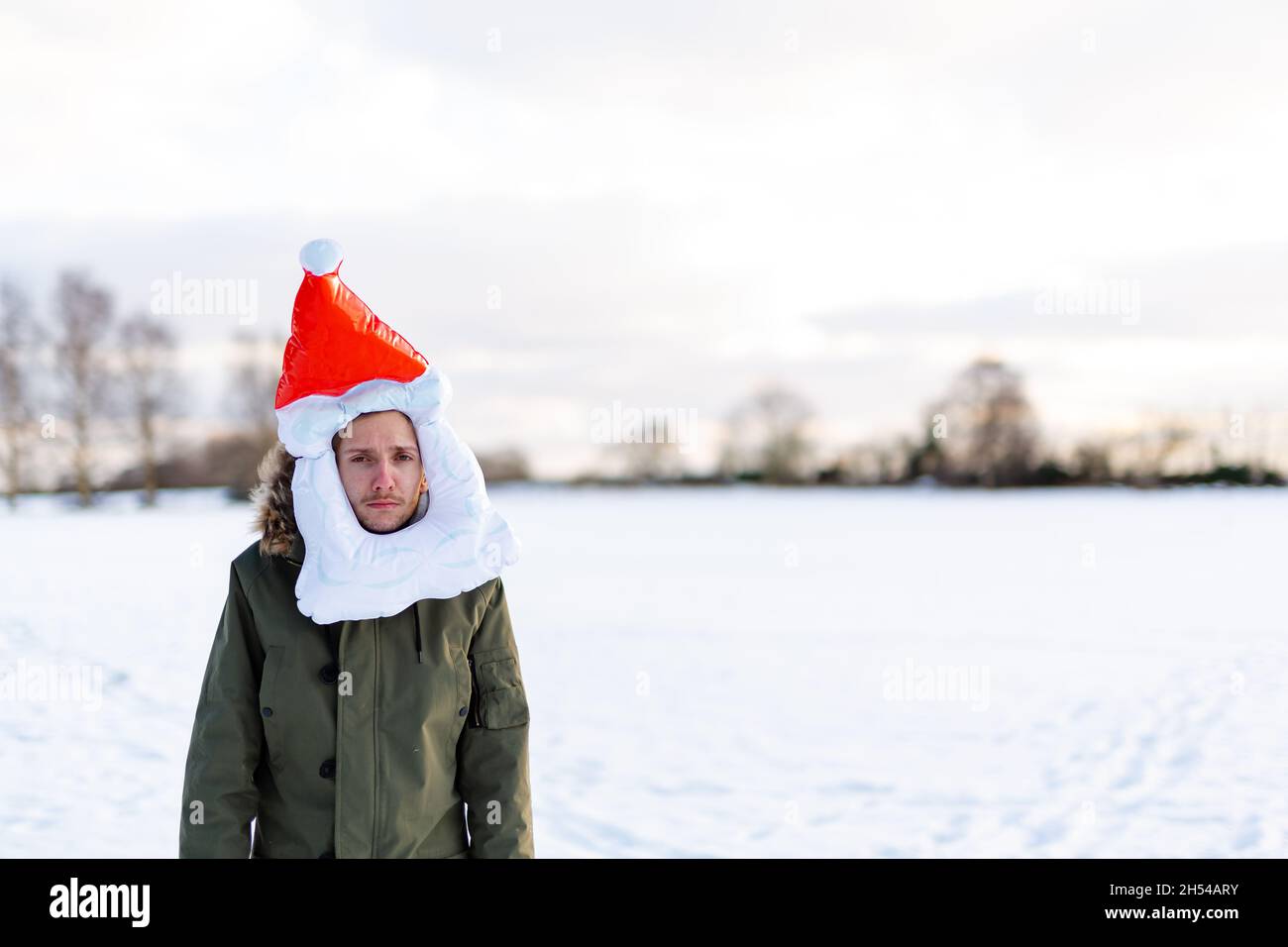 Inflatable santa hi-res stock photography and images - Alamy