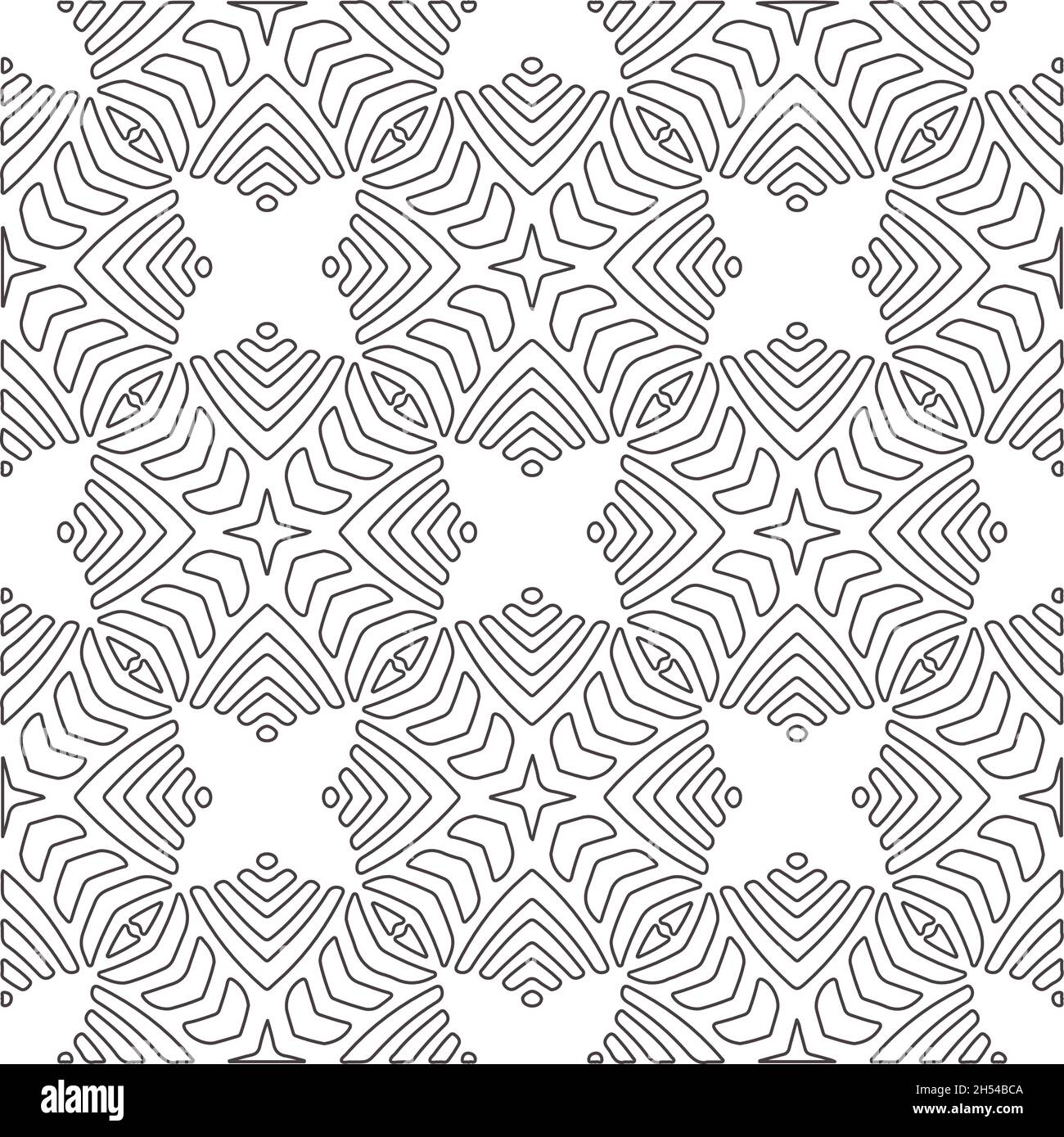 Vector pattern with symmetrical elements . Repeating geometric tiles ...