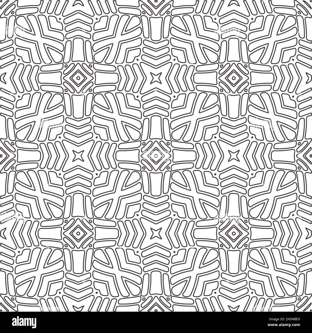 Vector pattern with symmetrical elements . Repeating geometric tiles ...