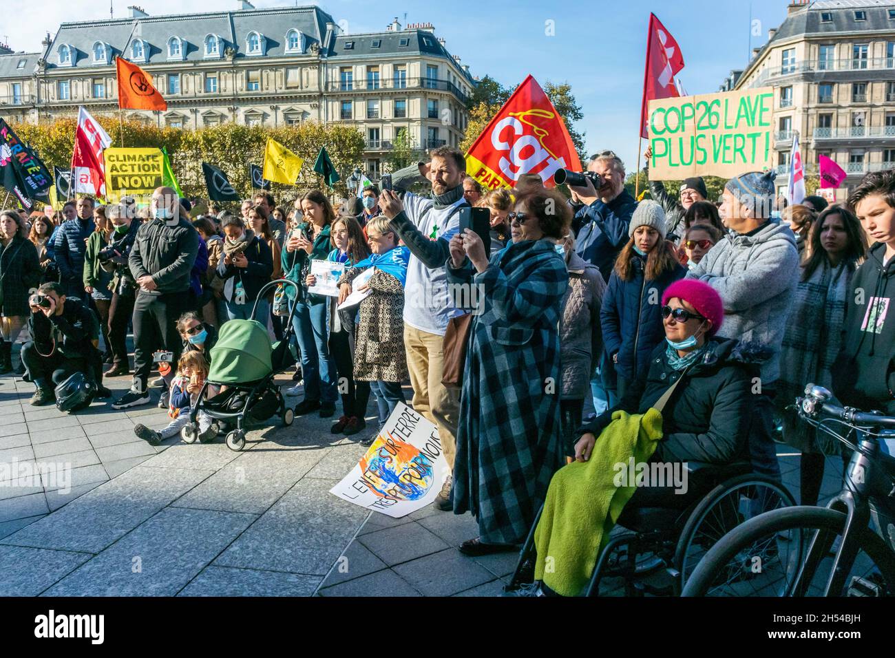Paris, France, French NGO's, Climate Crisis Demonstration, Greenpeace ...