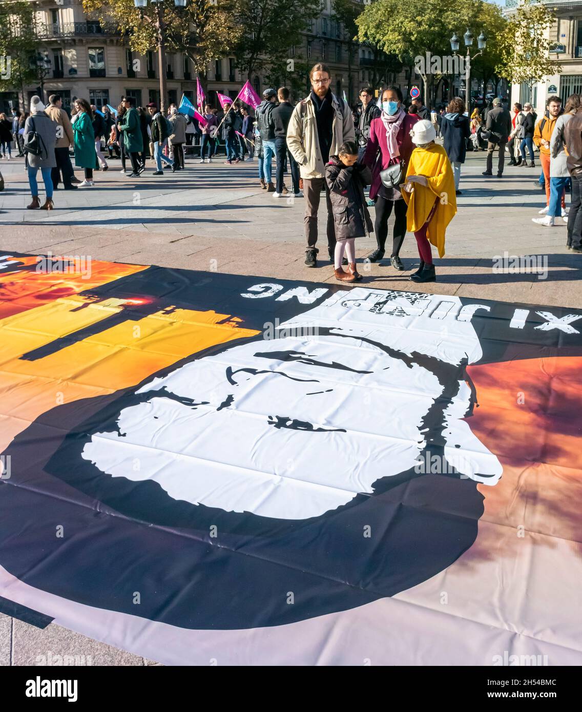 Paris, France, French NGO's, Climate Crisis Demonstration, Group ...