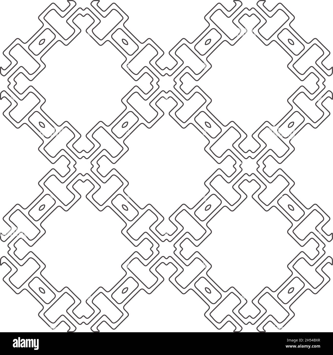 Vector pattern with symmetrical elements . Repeating geometric tiles ...