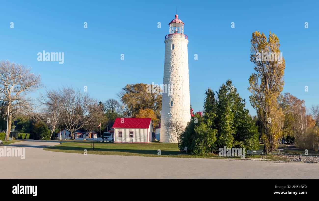 View at the Point Clark Lighthouse National Historic Site, Ontario ...