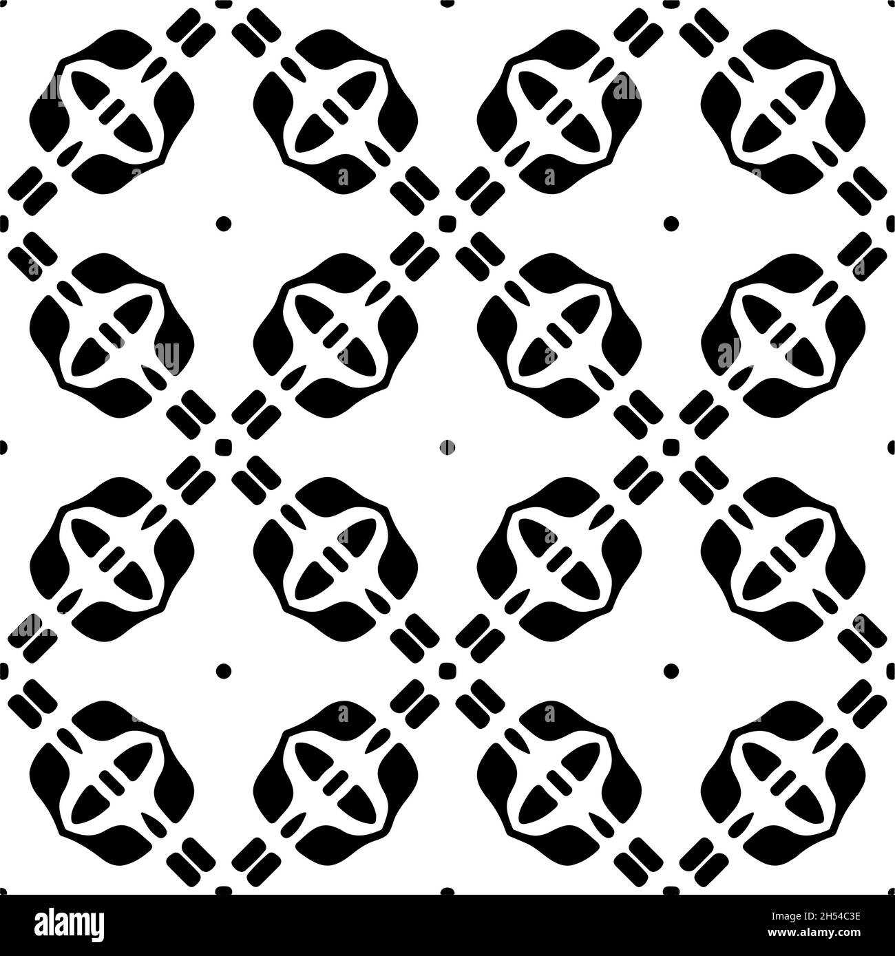 Vector seamless pattern. Modern stylish texture. Composition from ...