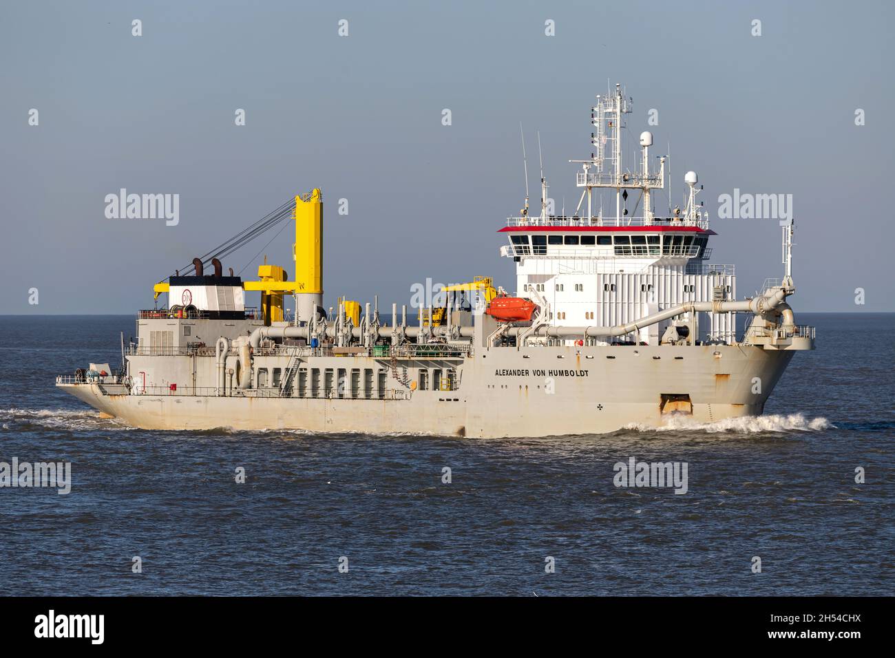 Jan De Nul trailing suction hopper dredger ALEXANDER VON HUMBOLDT on ...