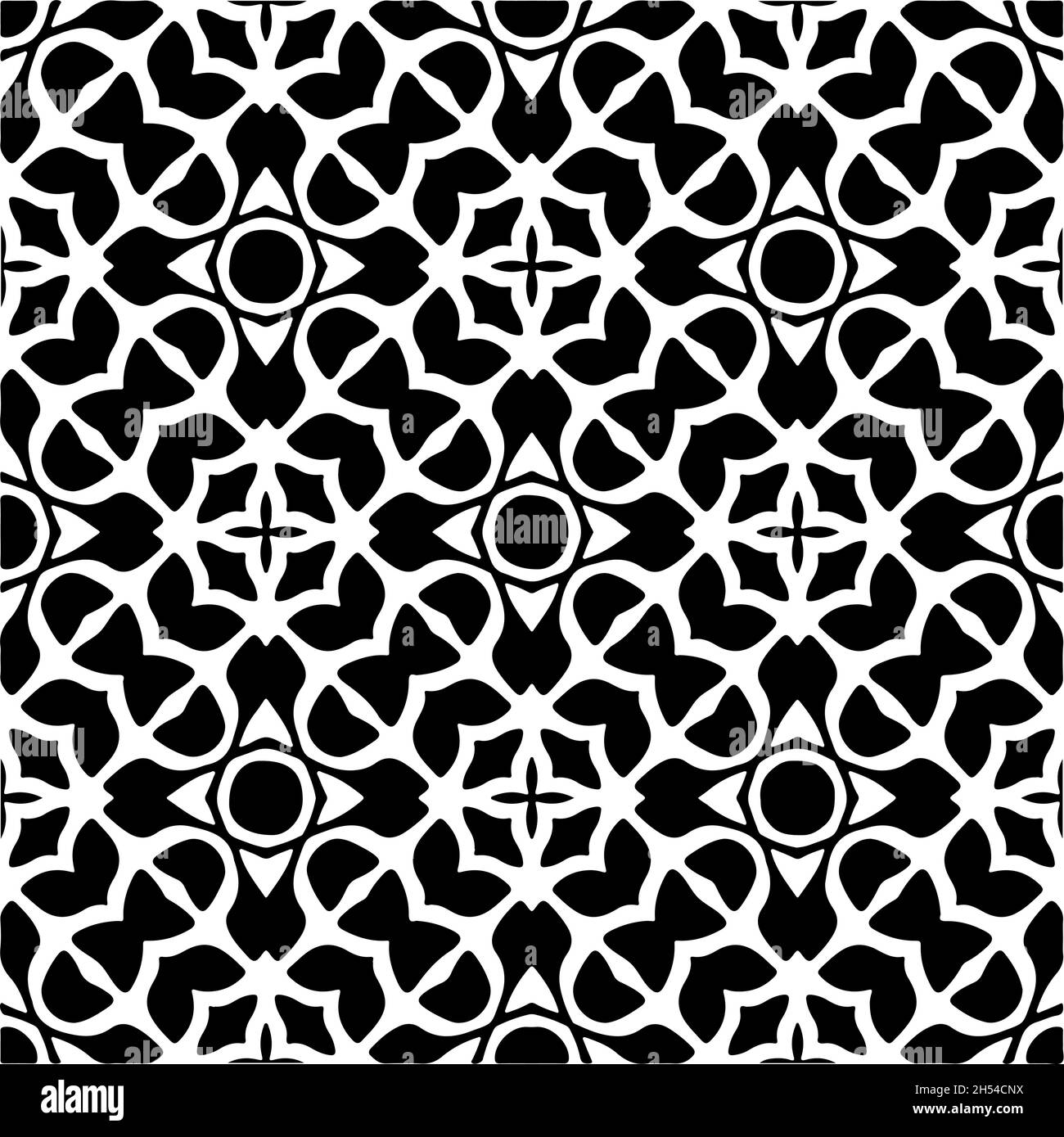 Vector seamless pattern. Modern stylish texture. Composition from ...