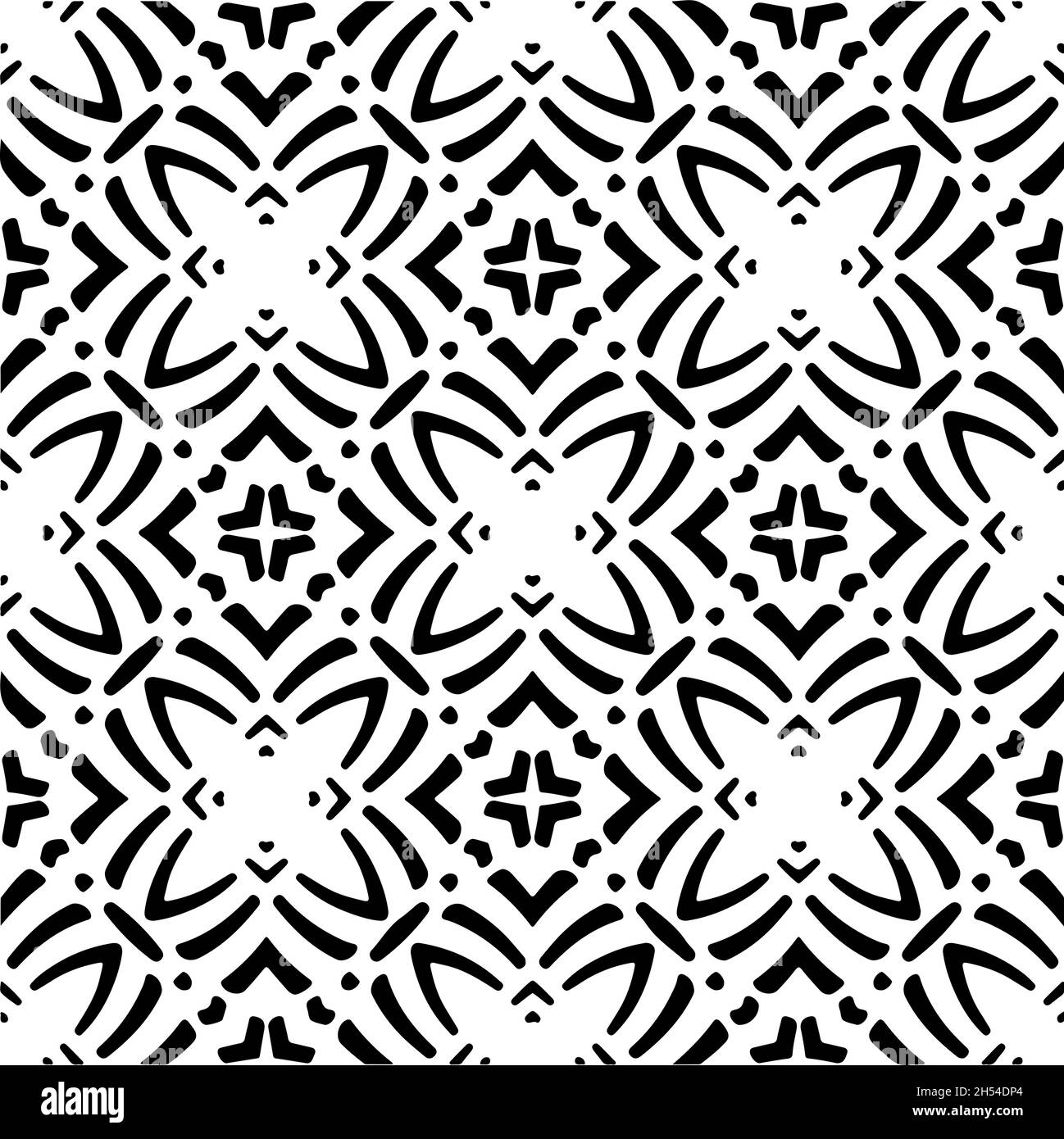 Vector seamless pattern. Modern stylish texture. Composition from ...