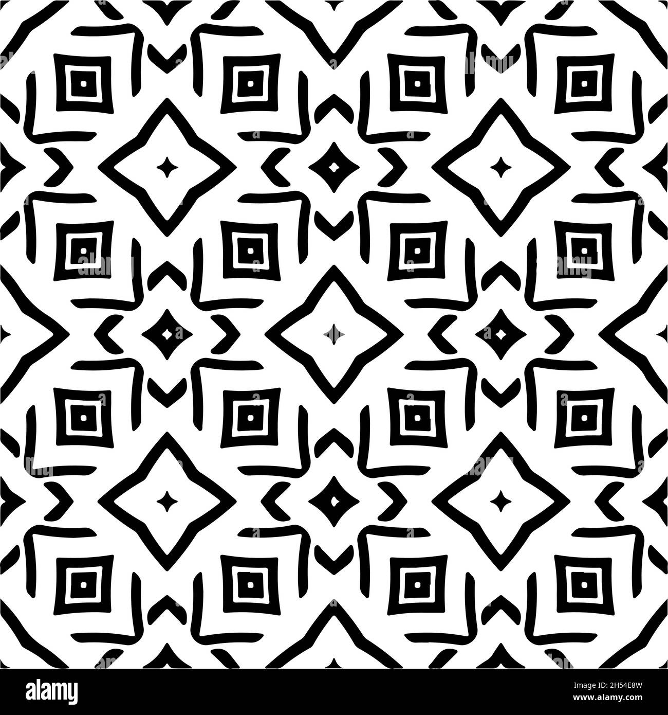 Vector seamless pattern. Modern stylish texture. Composition from ...