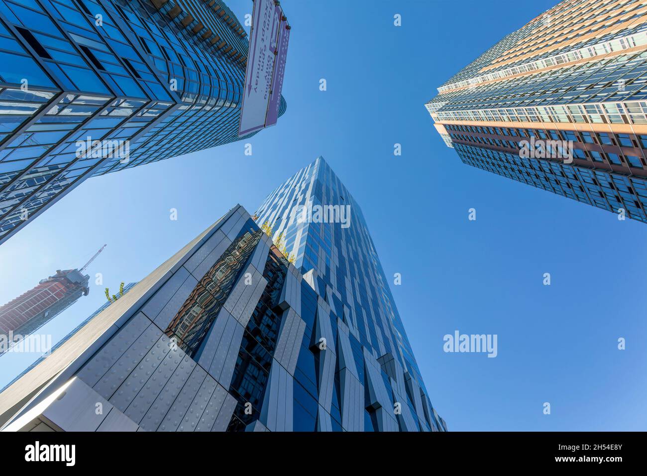 Toren, at 150 Myrtle Avenue, has a distictive black-and-white facade ...