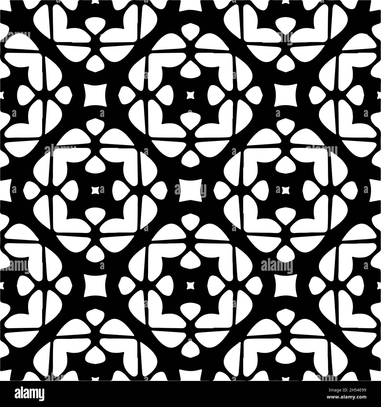 Vector seamless pattern. Modern stylish texture. Composition from ...