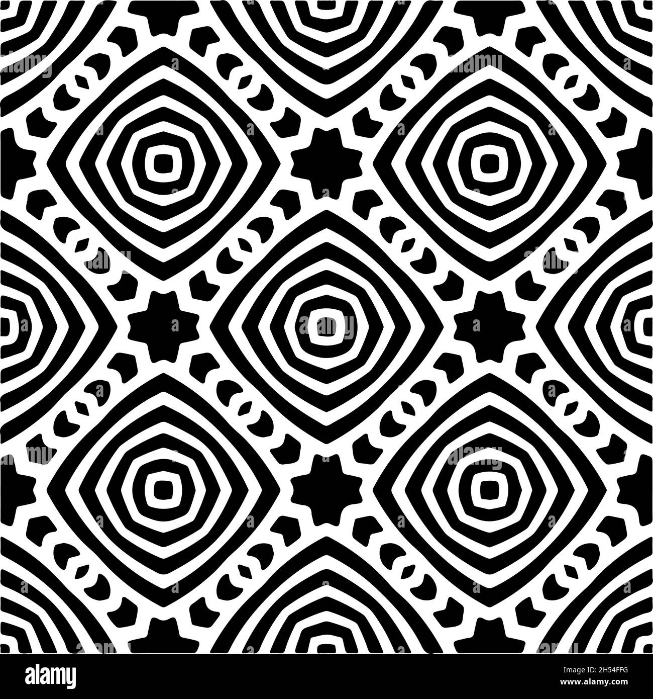 Vector seamless pattern. Modern stylish texture. Composition from ...