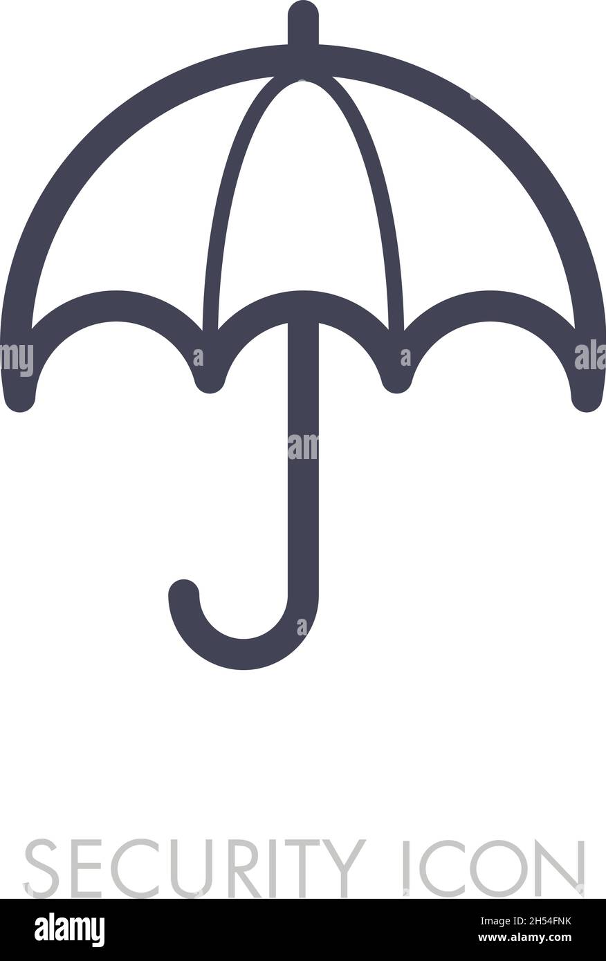 Insurance Icon. Umbrella sign. Security. Graph symbol for your web site ...