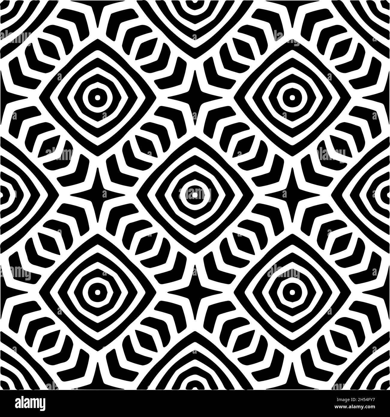 Vector seamless pattern. Modern stylish texture. Composition from ...