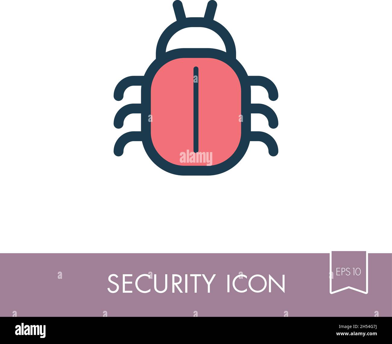 Software or program bug icon. Security sign. Graph symbol for your web ...