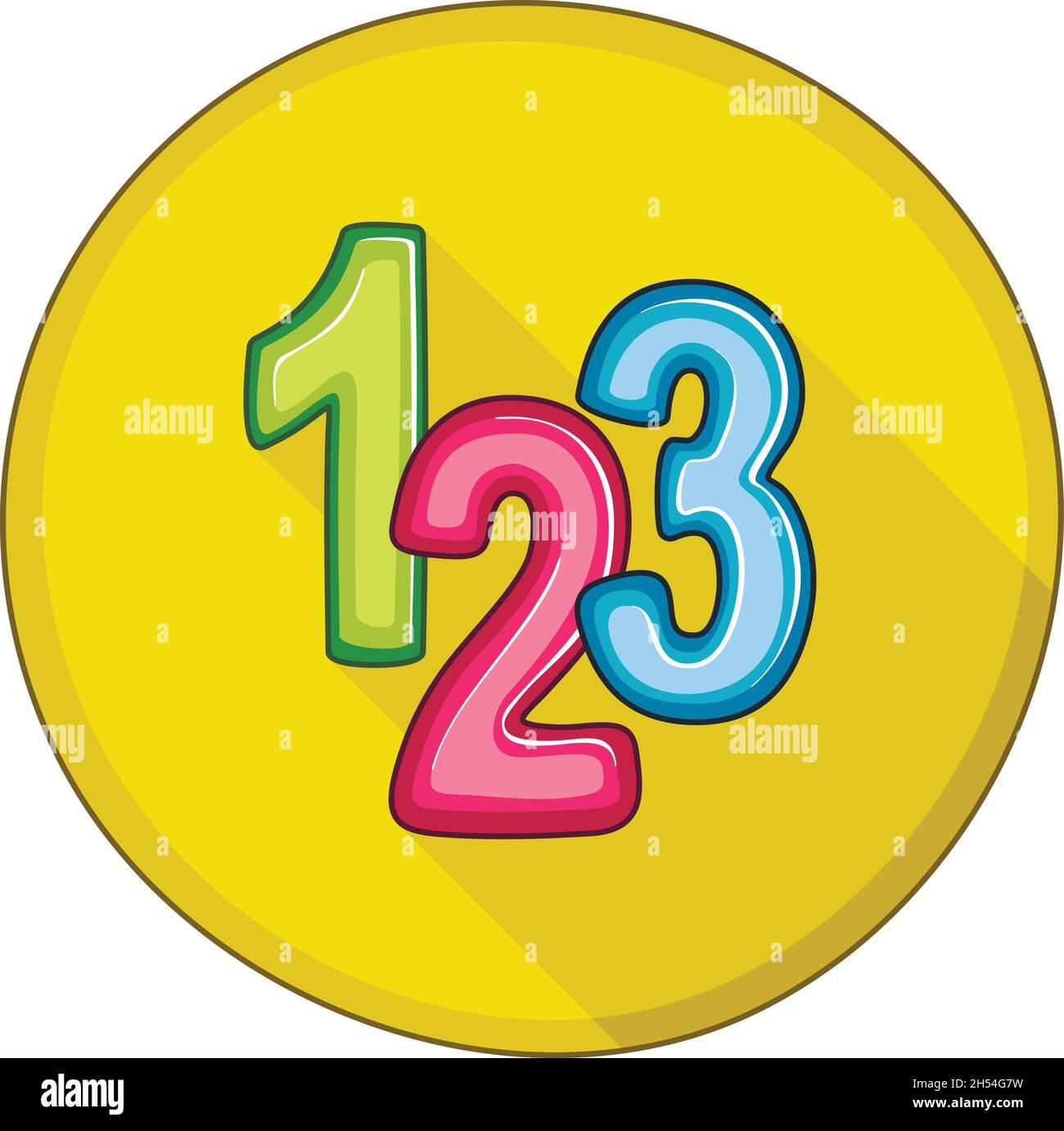 Number letter blocks Stock Vector Images - Alamy