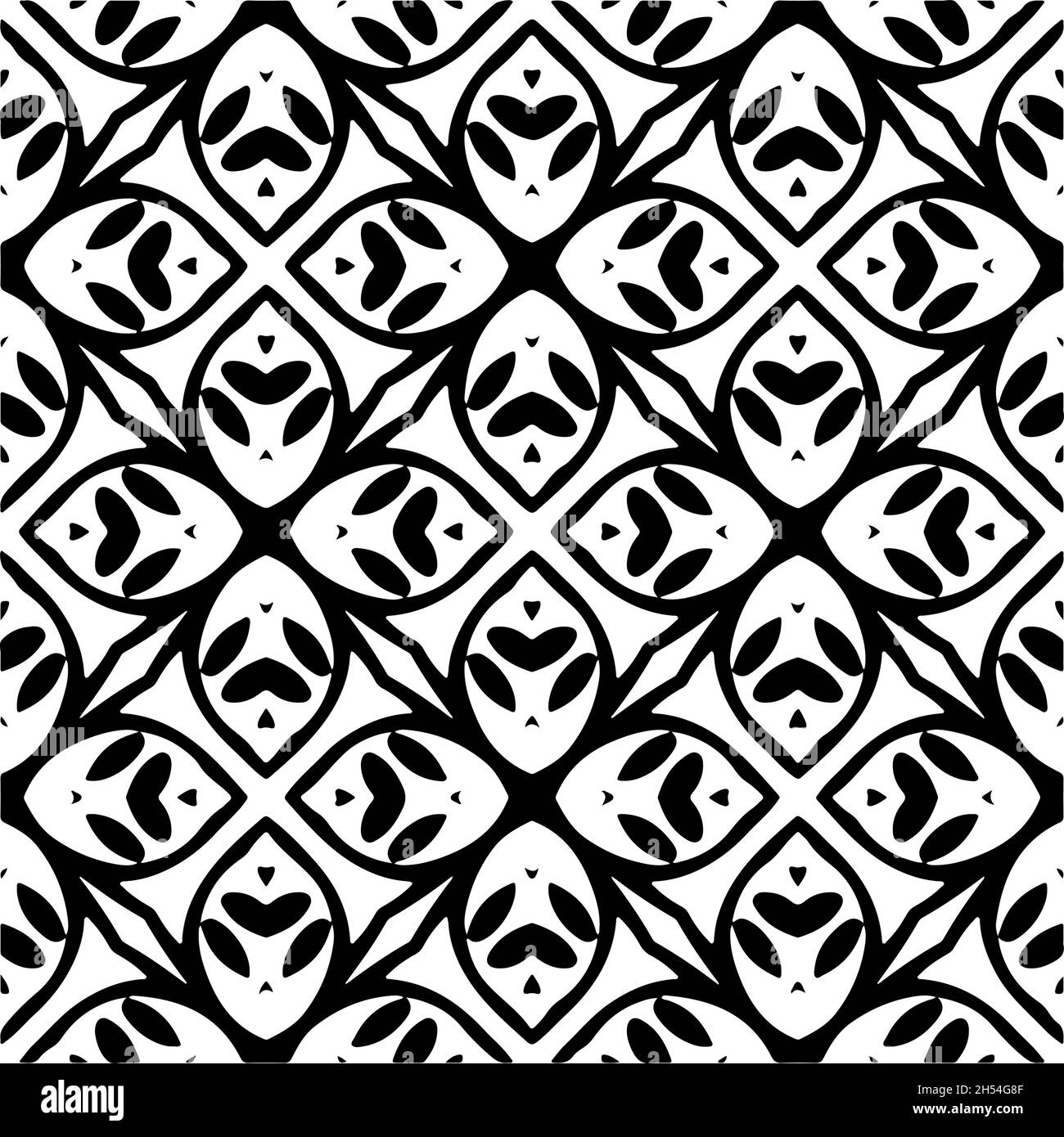 Vector seamless pattern. Modern stylish texture. Composition from ...