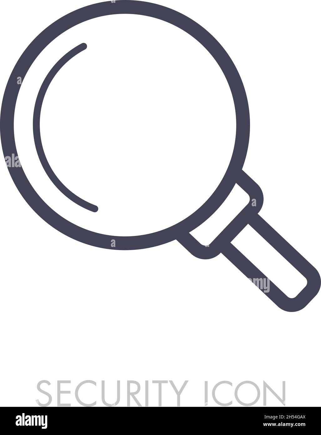 Magnifiter icon. Security sign. Graph symbol for your web site design ...