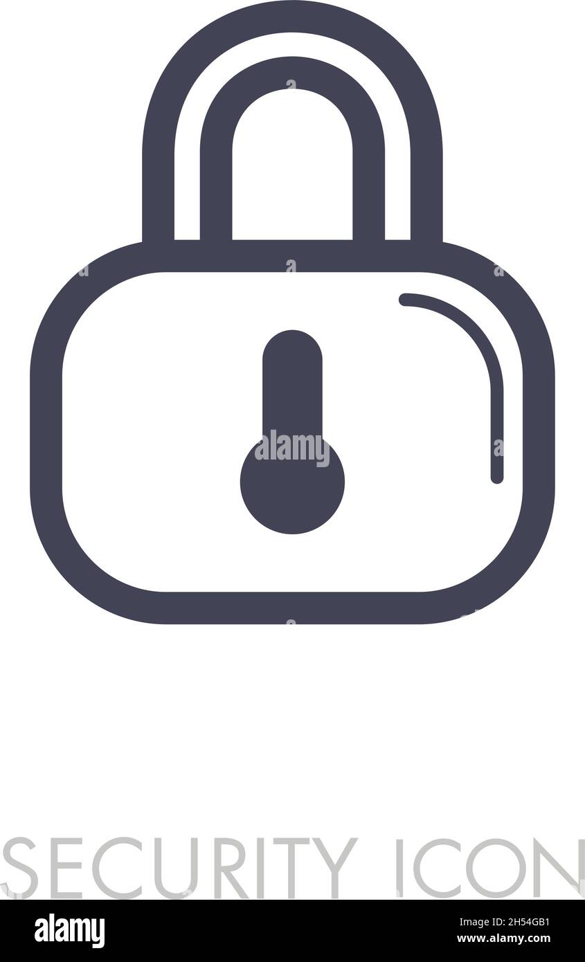 Lock icon. Concept password, blocking, security. Graph symbol for your ...
