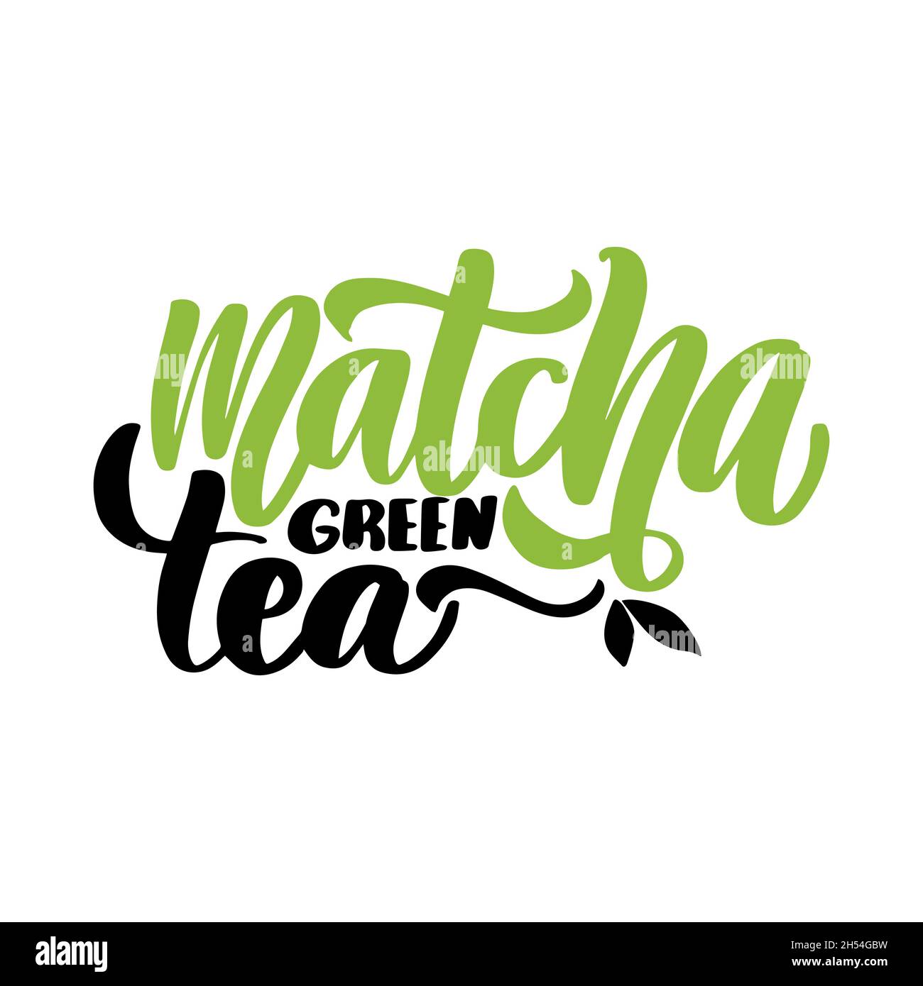 Organic matcha japanese tea Stock Vector Images - Alamy