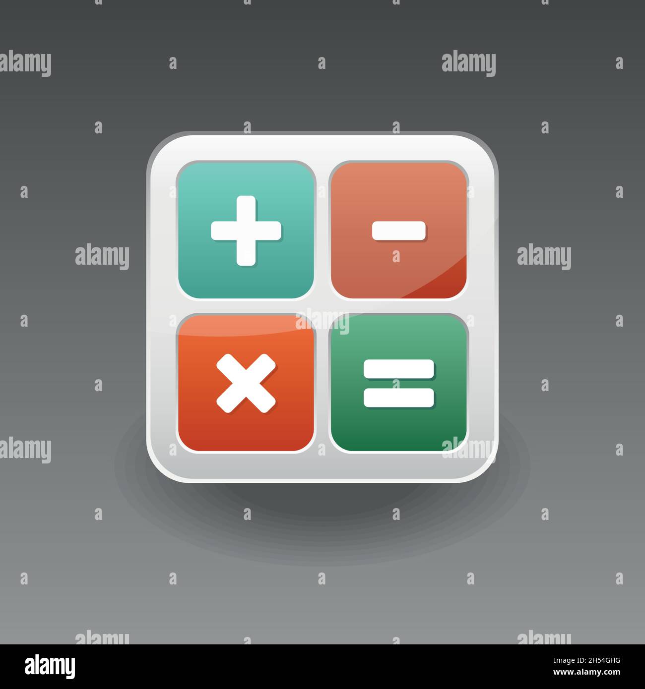 Calculator app icon Stock Vector Images - Alamy