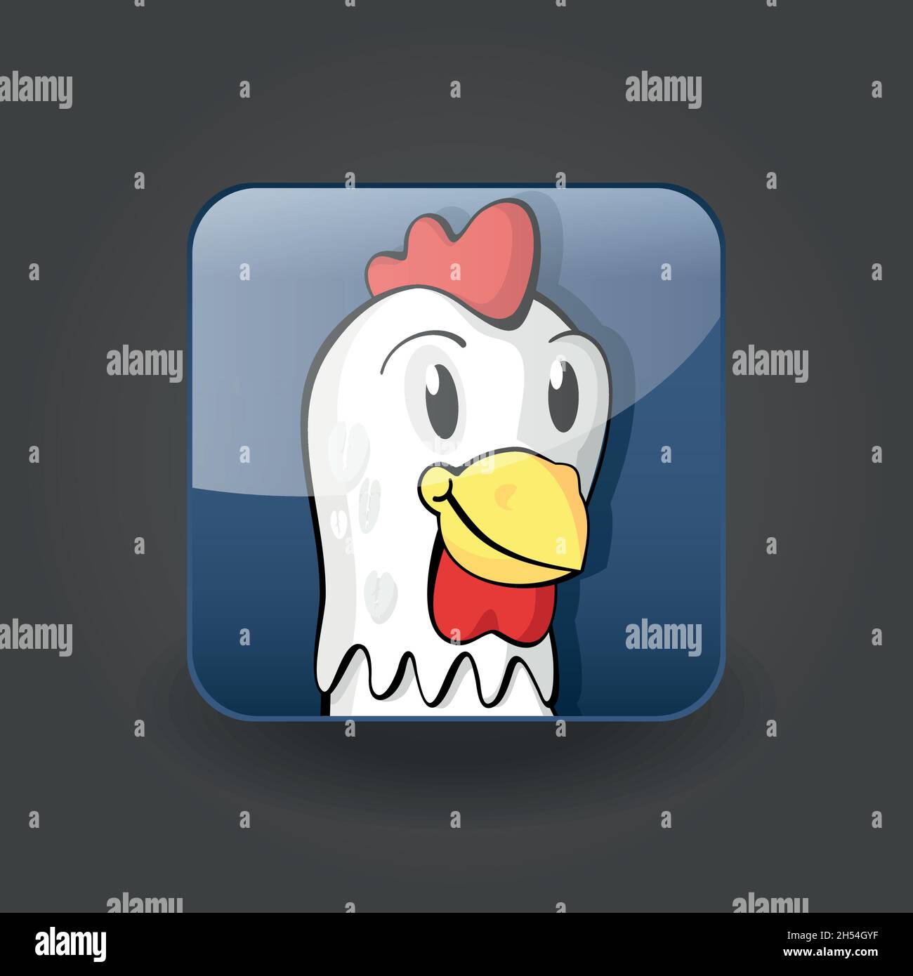 Chicken computer graphic Stock Vector Images - Alamy