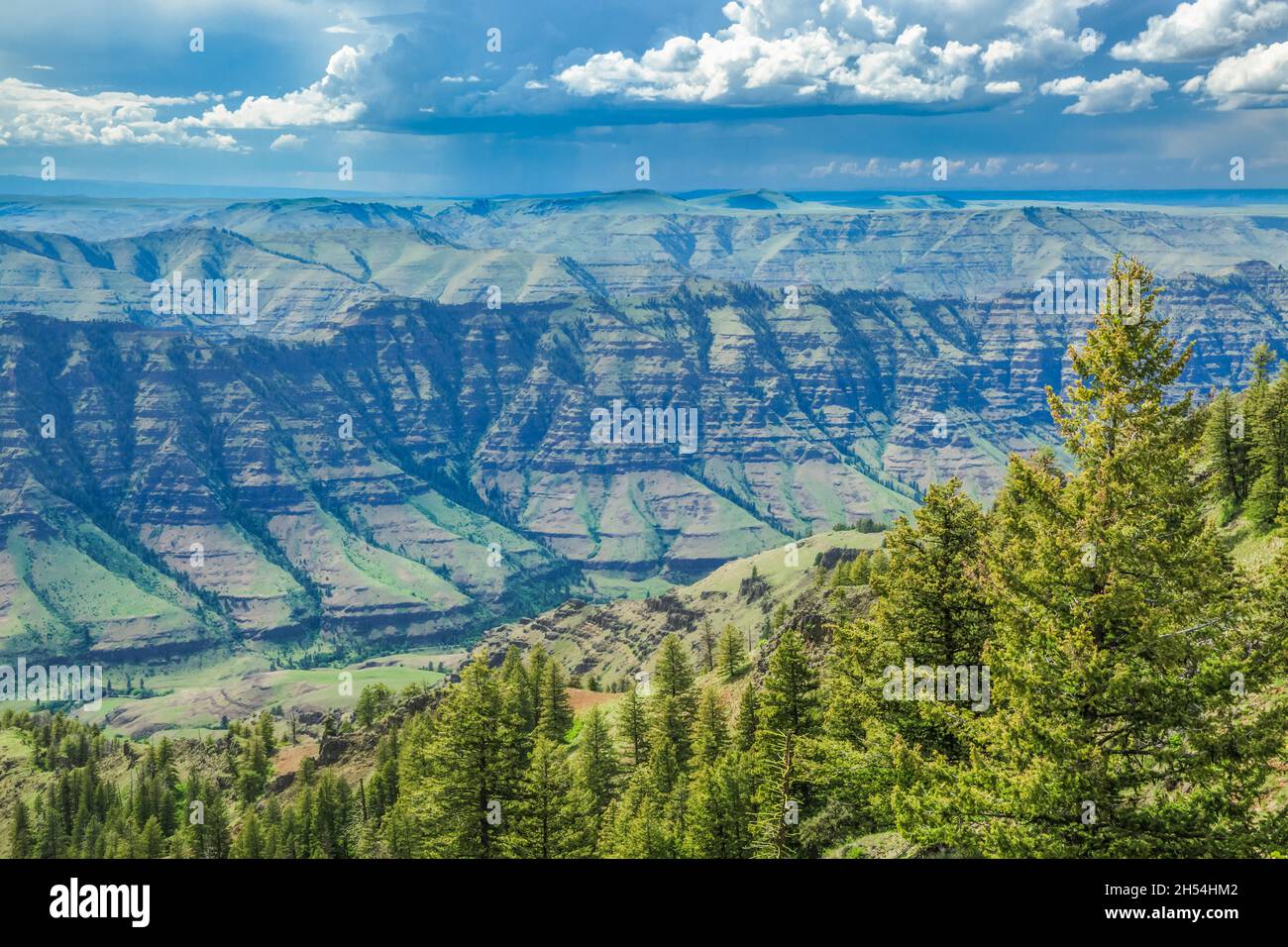 imnaha valley below sheep creek divide viewed from hat point road near ...