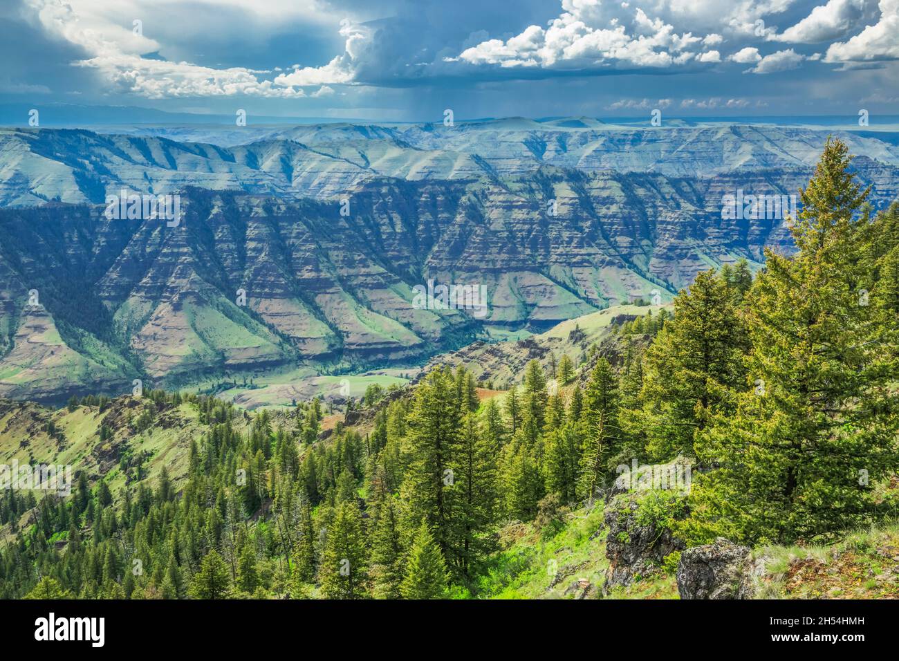 imnaha valley below sheep creek divide viewed from hat point road near ...
