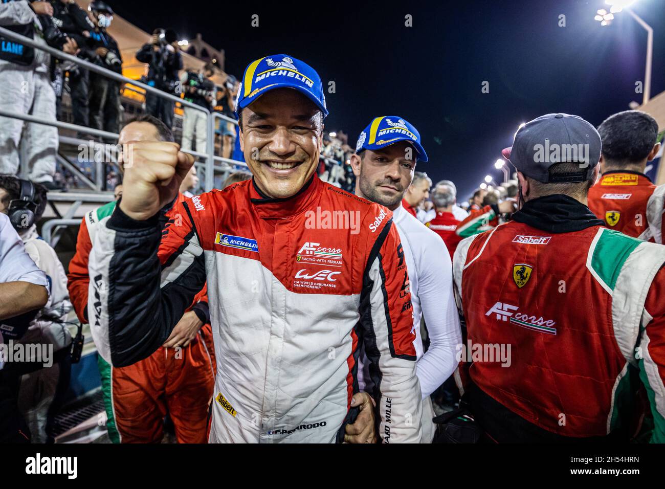 Perrodo Francois (fra), AF Corse, Ferrari 488 GTE Evo, portrait podium ...