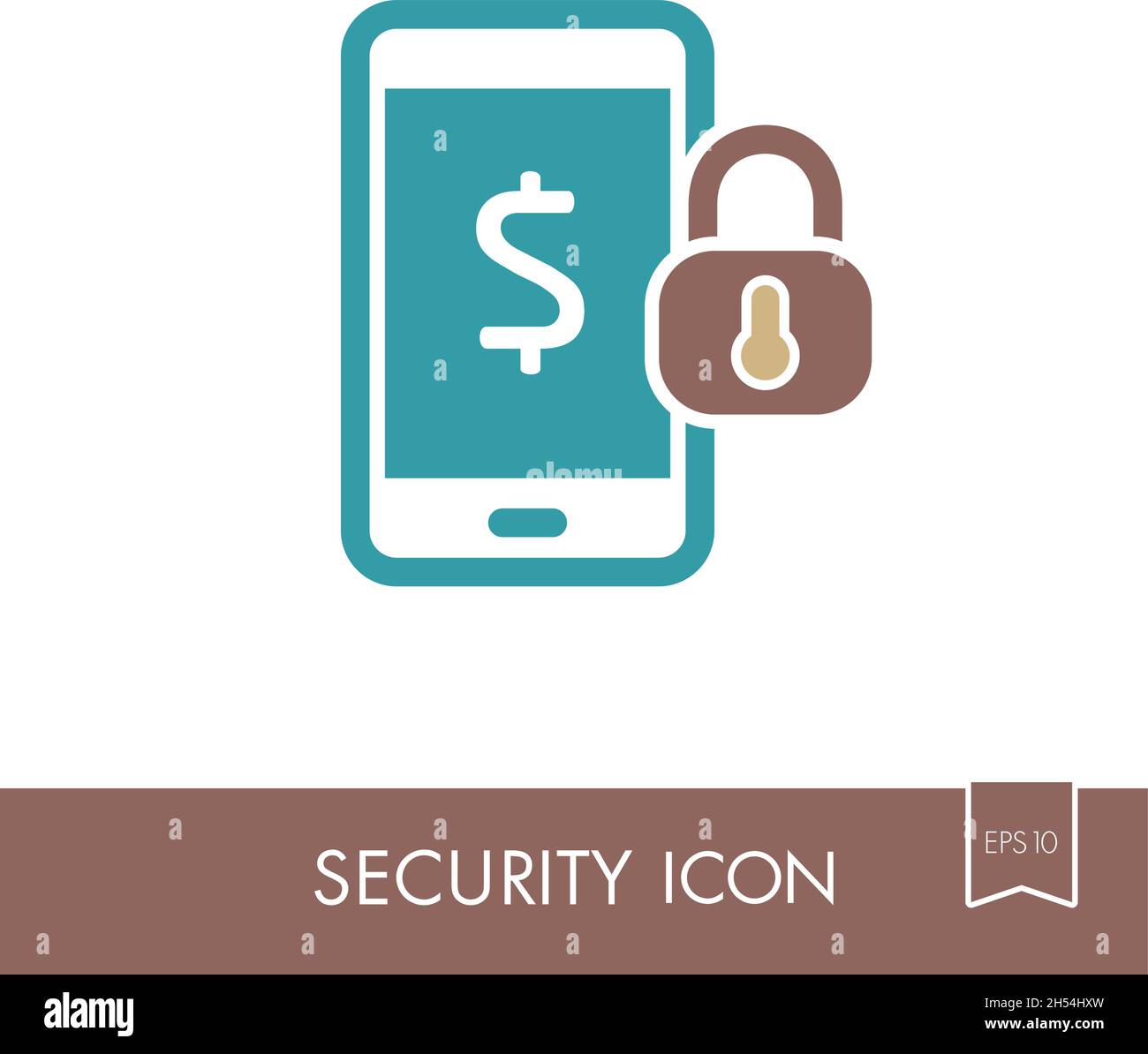 Mobile banking. Safety concept for business. business icon, mobile ...