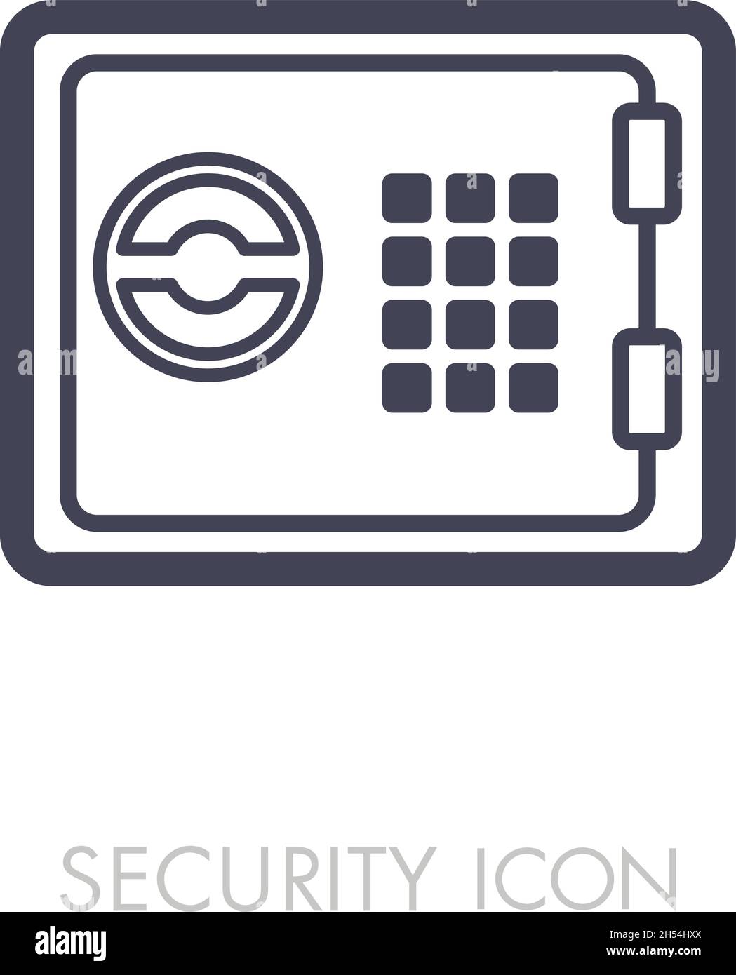 Bank safe outline icon. Security sign. Graph symbol for your web site ...