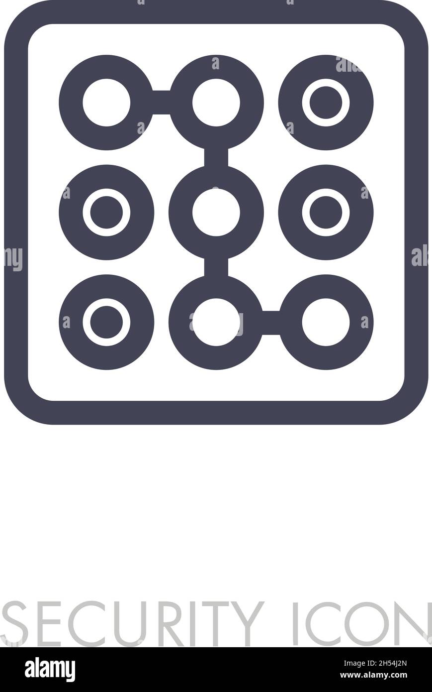 Security code icon. Phone lock. Graph symbol for your web site design ...