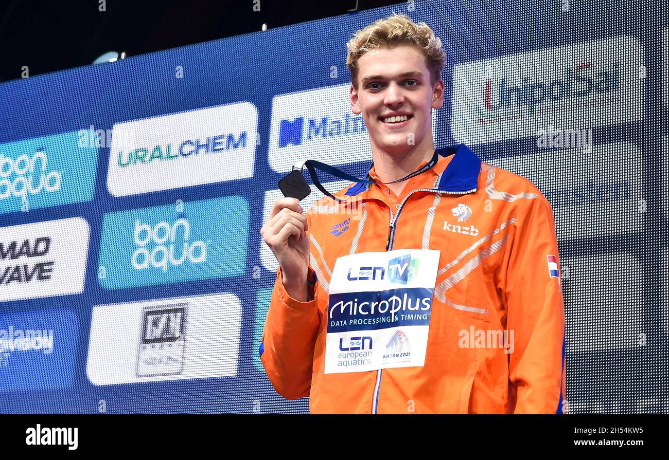 Silver Medal KROON Luc NED Netherlands200m Freestyle Men Podium Kazan ...