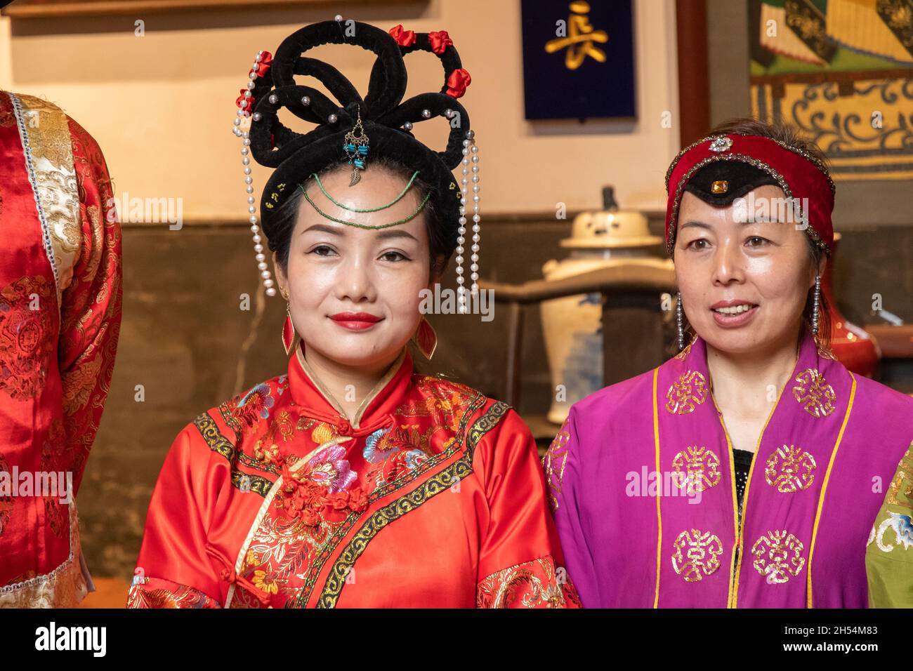 The 14th century Dangjia Village in Shaanxi Province performs a re ...