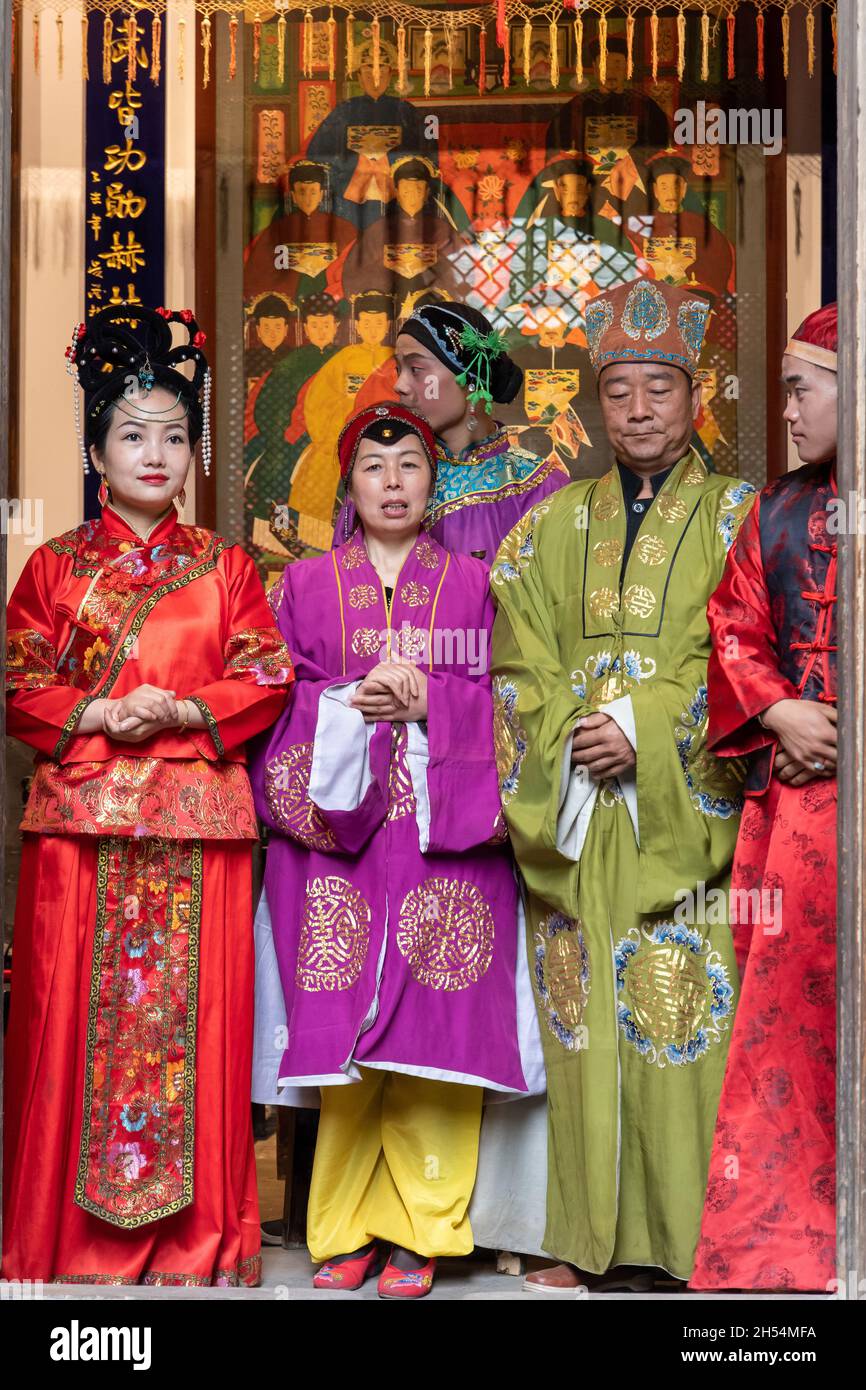 The 14th century Dangjia Village in Shaanxi Province performs a re ...