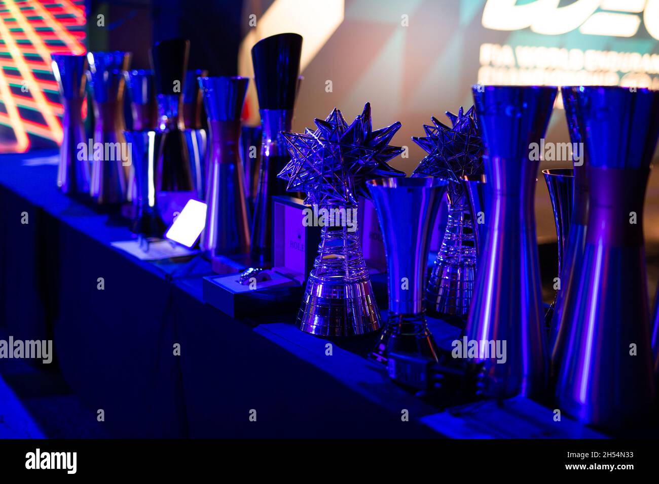 Trophys during the 2021 World Endurance Championship prize giving ...