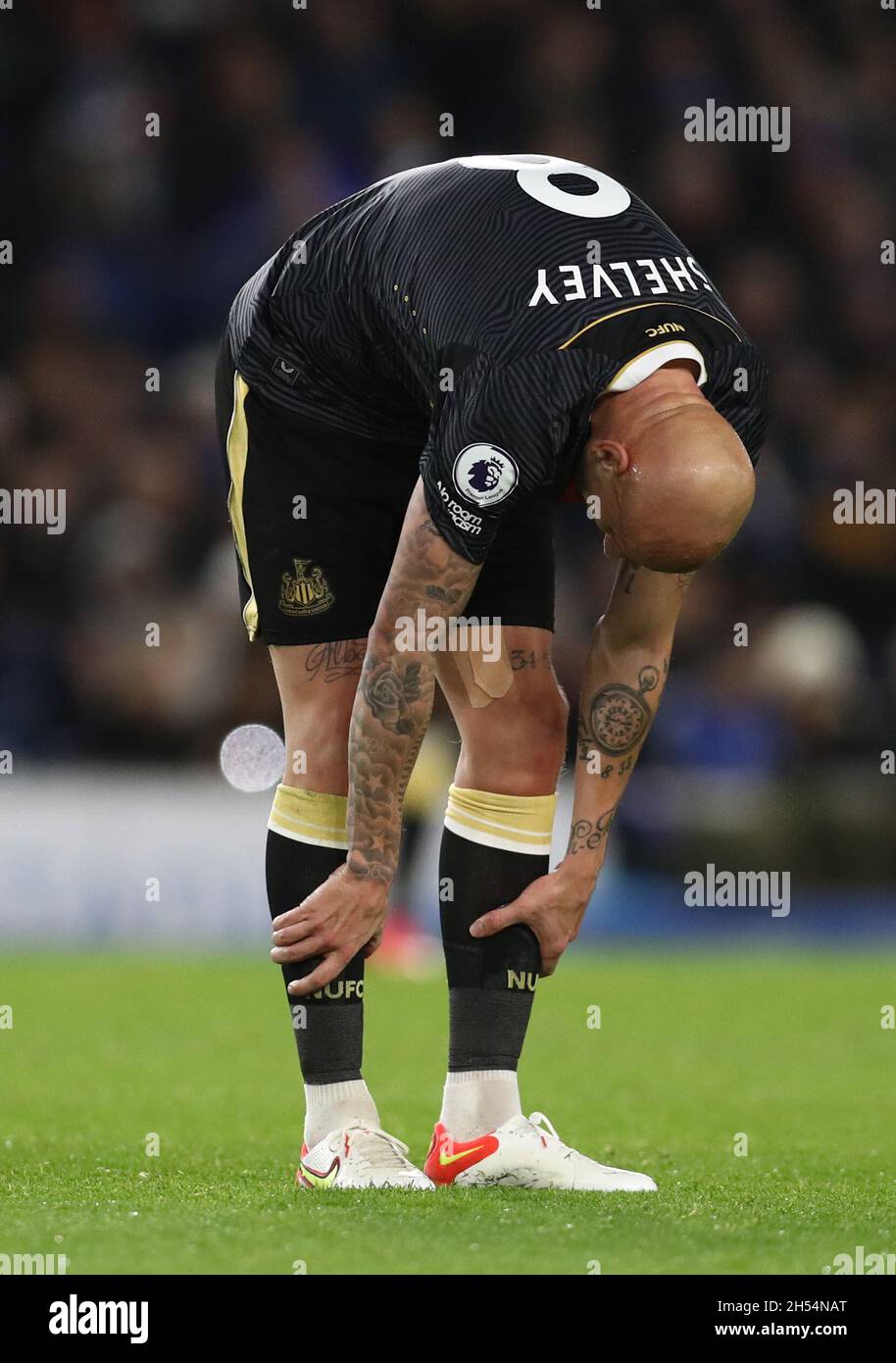 Brighton and Hove, England, 6th November 2021.Jonjo Shelvey of ...
