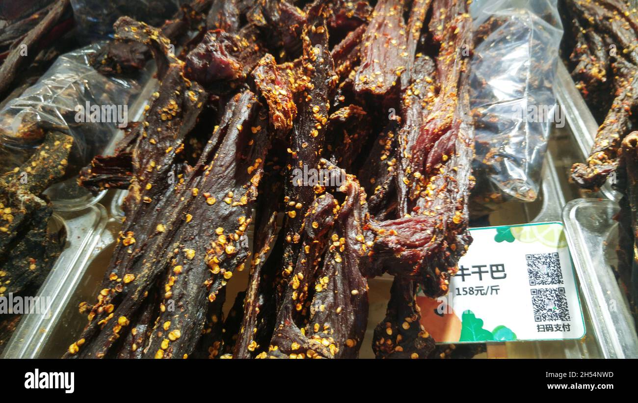 Close up of dried beef hi-res stock photography and images - Alamy