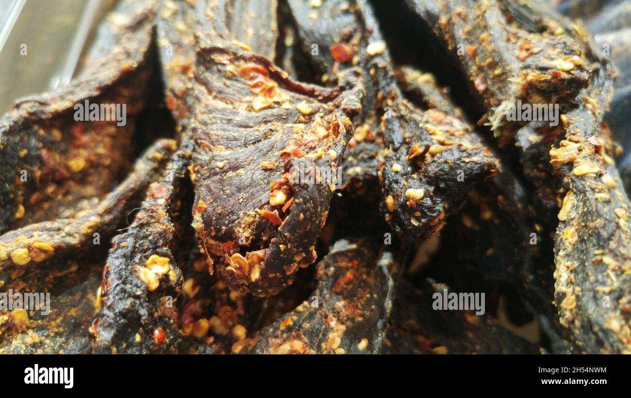 Close up of dried beef hi-res stock photography and images - Alamy