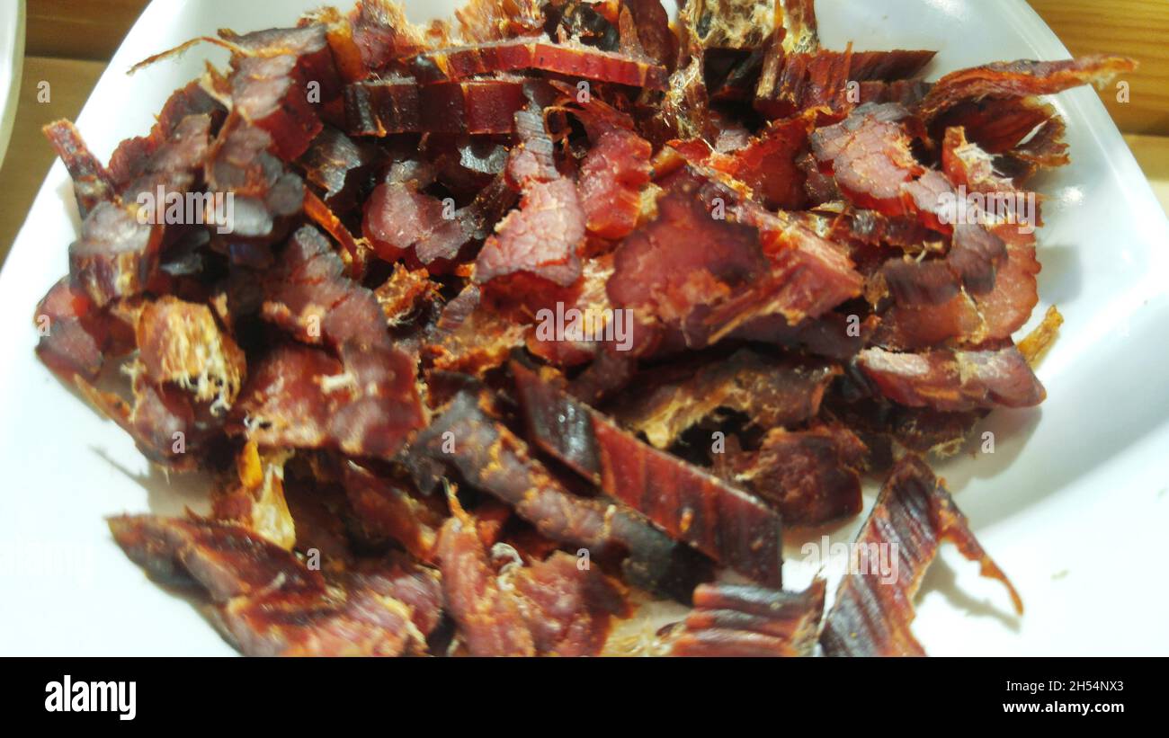 Close up of dried beef hi-res stock photography and images - Alamy