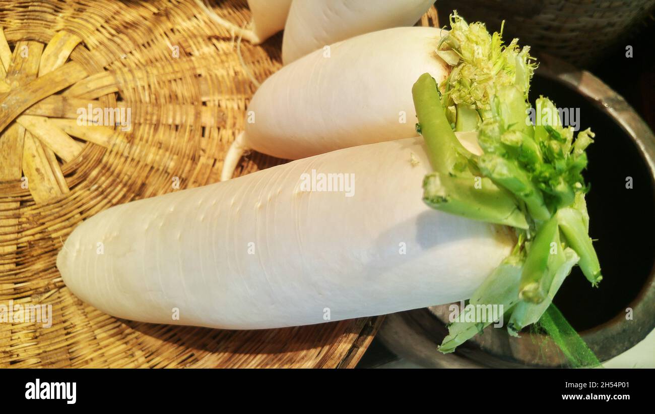 Ginger, white radish, perilla and other vegetables Stock Photo - Alamy