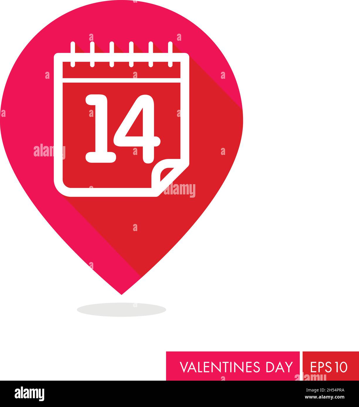14 February, Valentine s Day pin map icon. Map pointer. Valentines day ...
