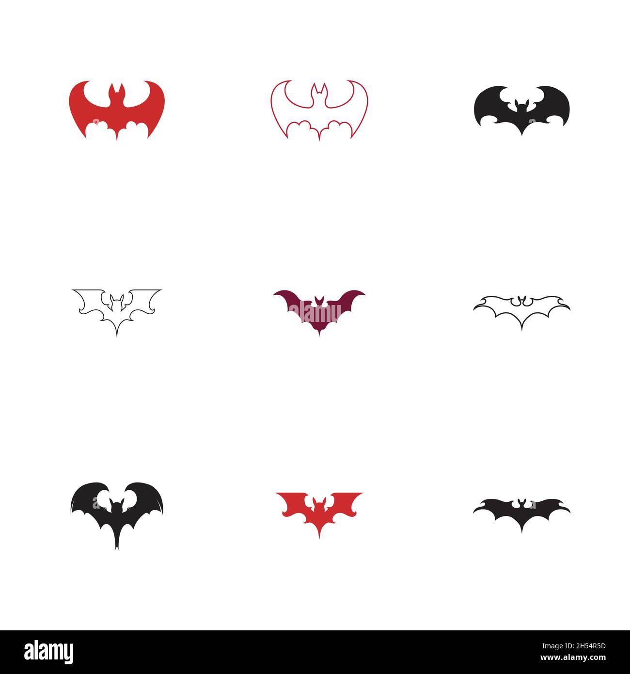 bat logo vector illustration design template - vector Stock Vector ...