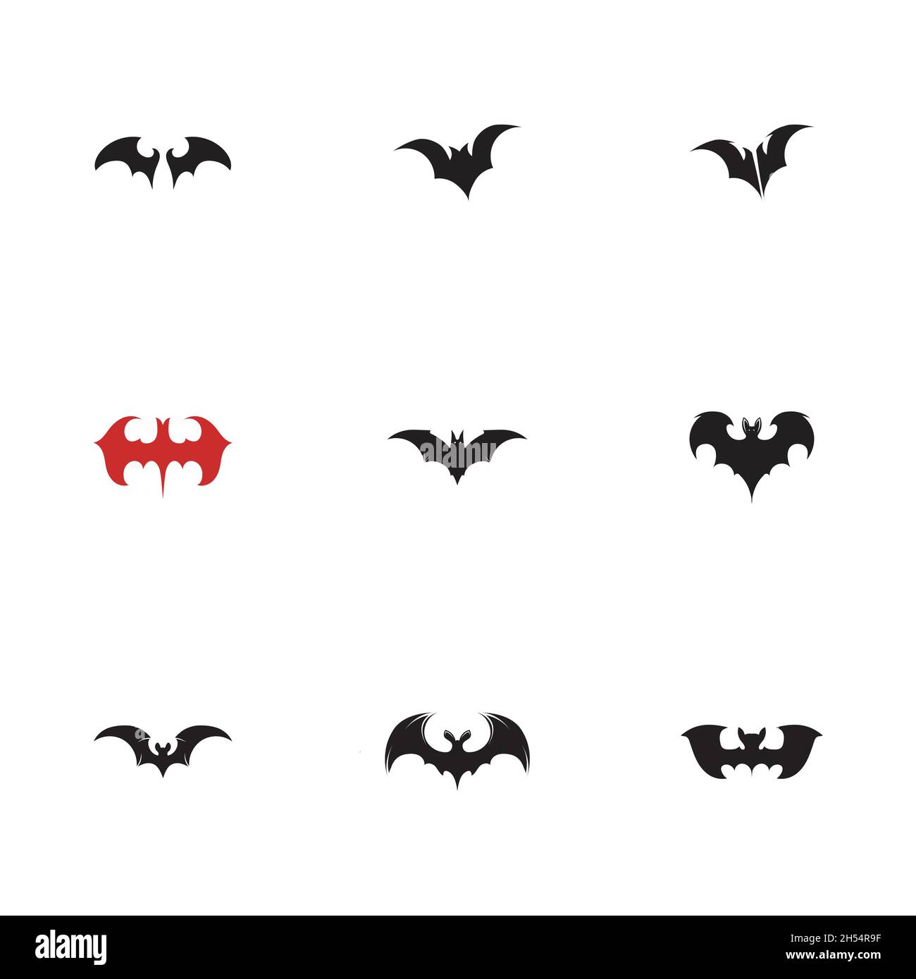 bat logo vector illustration design template - vector Stock Vector ...